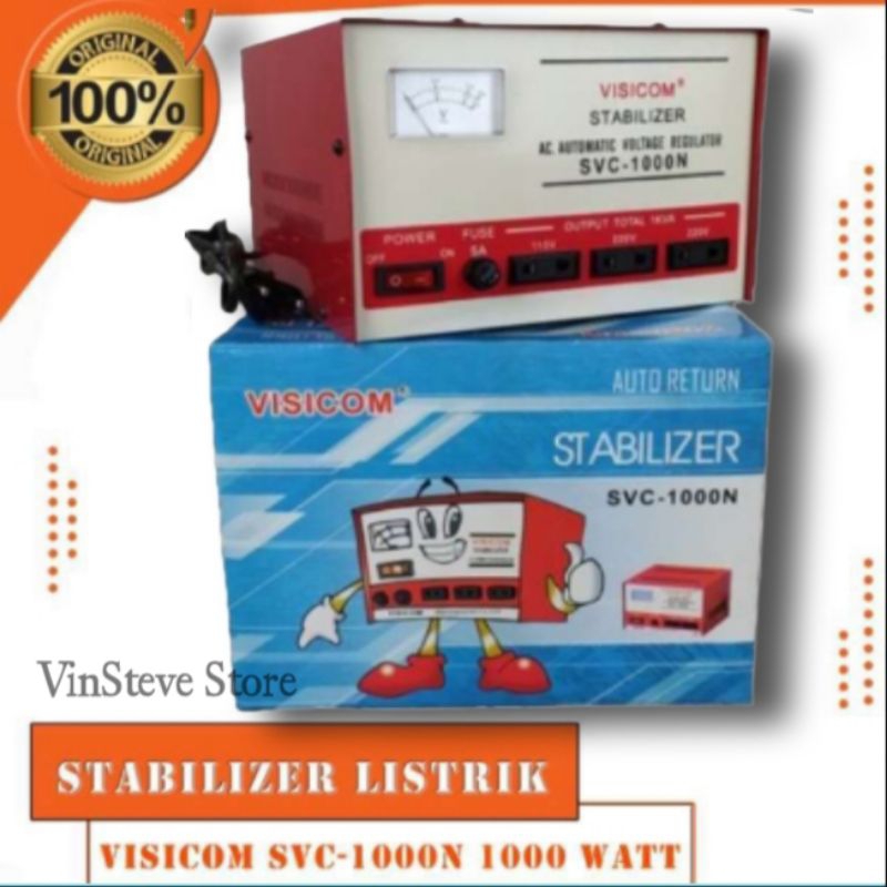 Jual Stabilizer Listrik Visicom 1000 Watt SVC - 1000N | Shopee Indonesia