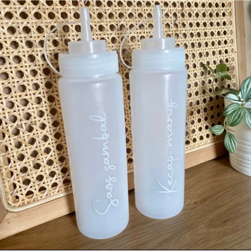 Jual New Botol Saos Kecap Minyak Warna Clear Kapasitas 360ml dan 500ml ...