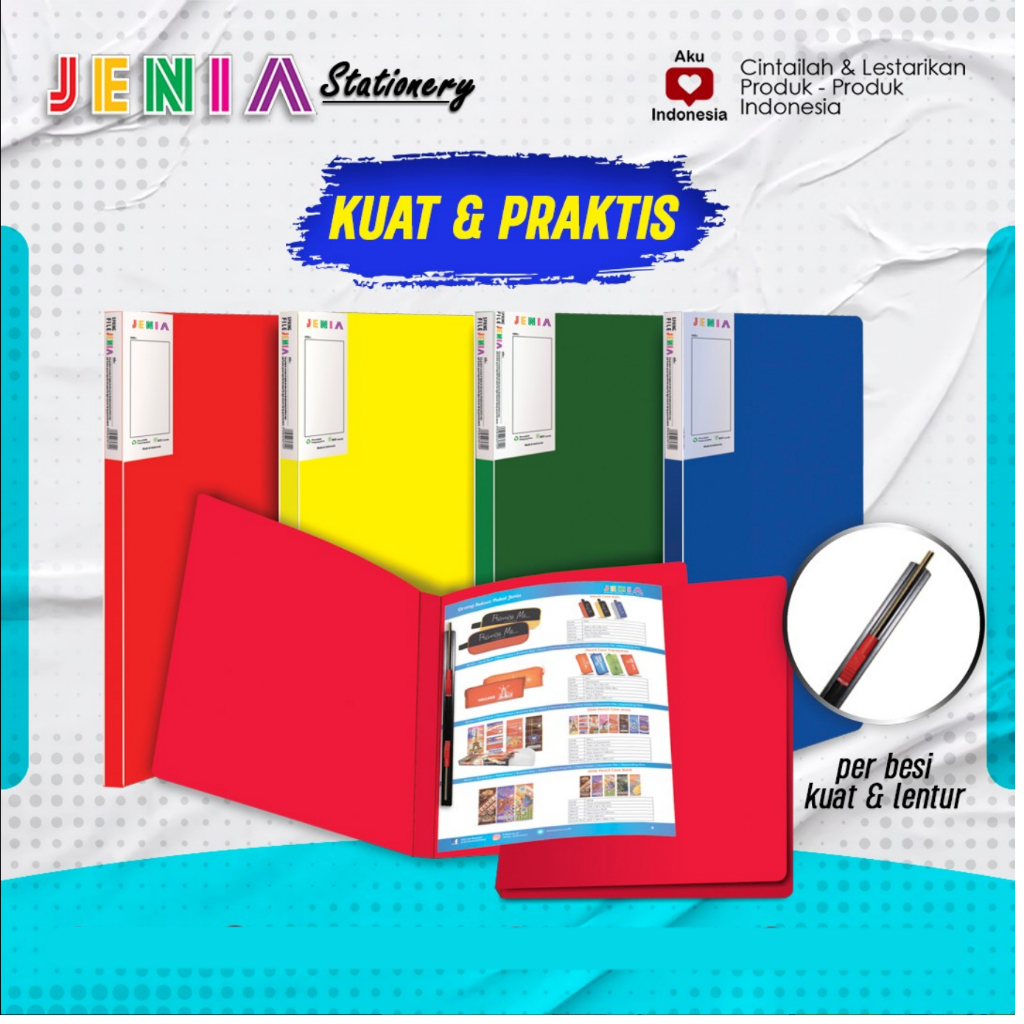 Jual Spring File Jenia Map Plastik Snelhecter FC Folio | Shopee Indonesia