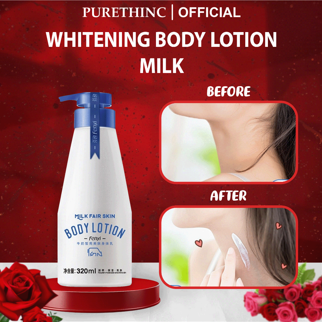 Jual Niacinamide Body Lotion Pemutih Milk Brightening Body Lotion 320ML ...
