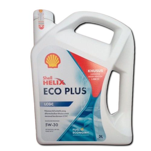 Jual Oli Shell Helix Eco Plus 5W 30 LCGC API SN 3 Liter Original ...