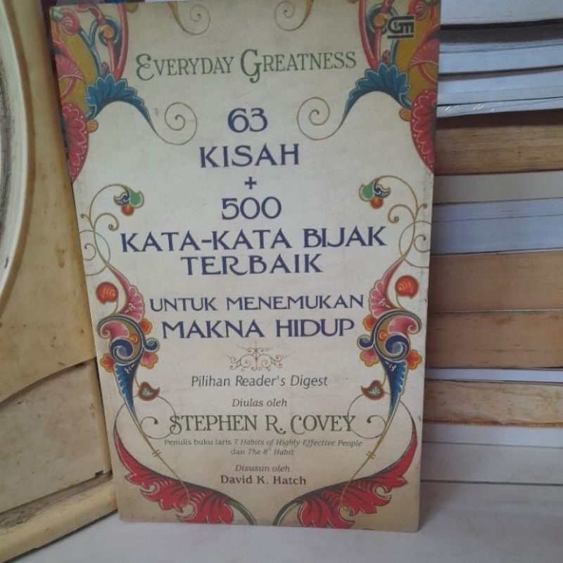 Jual buku motivasi Stephen r corey original,63 kisah + 500 kata kata ...