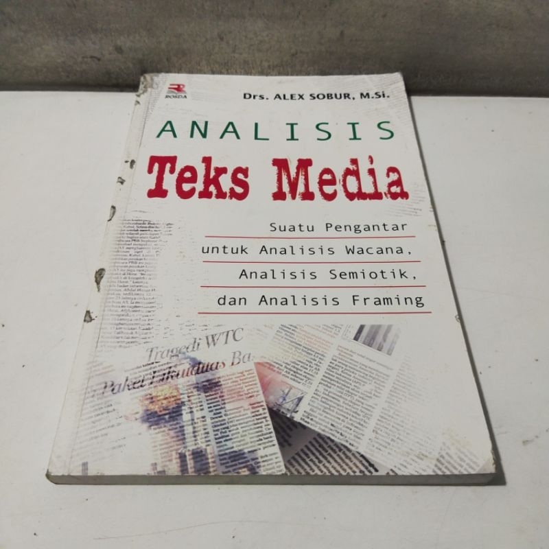 Jual Buku Analisis Teks Media (Drs. Alex Sobur) | Shopee Indonesia