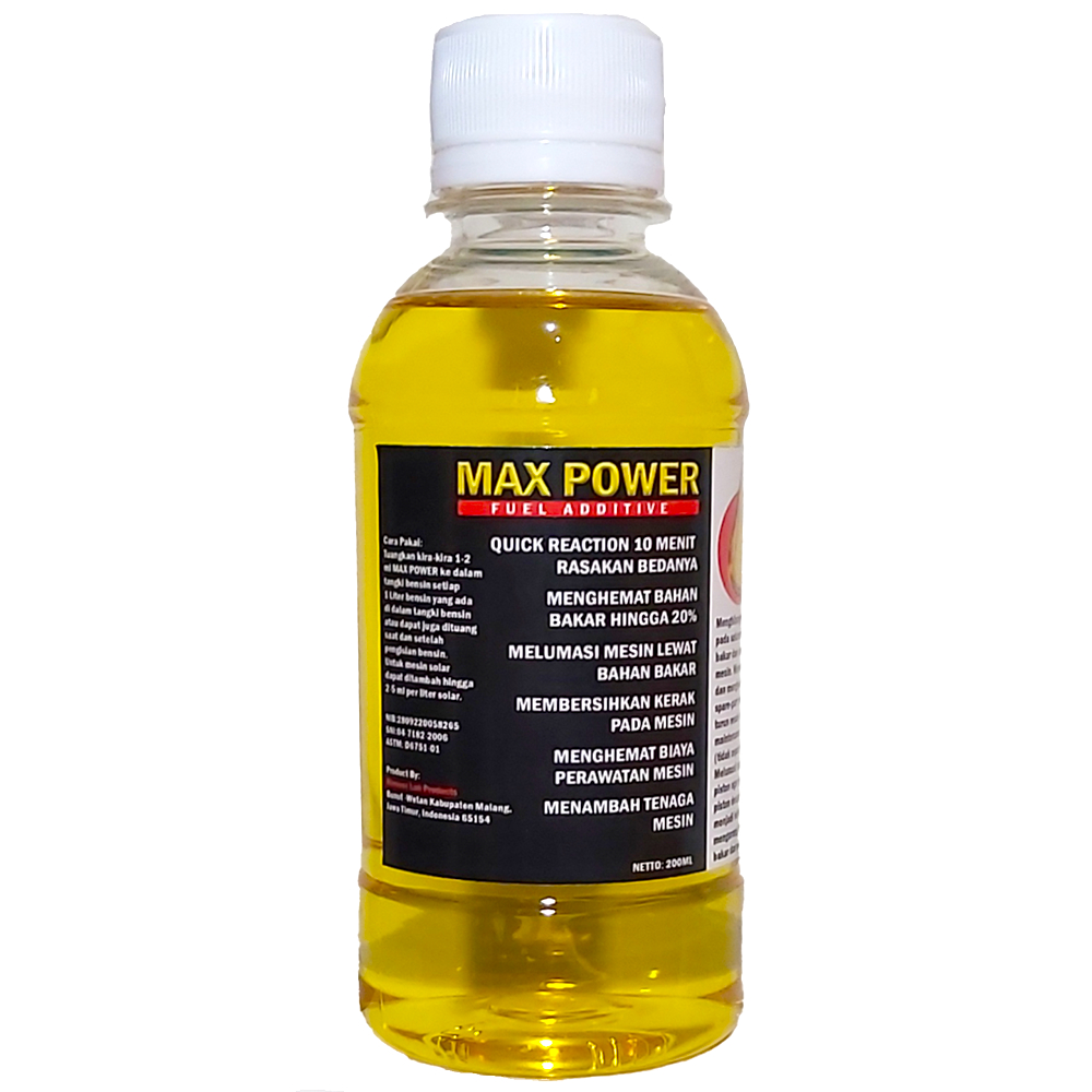 Jual Penghemat BBM MAX POWER [UP TO 20%] Fuel Treatment Additive 200 ml ...
