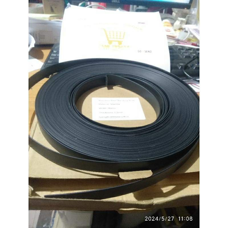 Jual Plat stainless Pita Tiang PLN/Stenlis Steel Stopping Buckle Strap ...