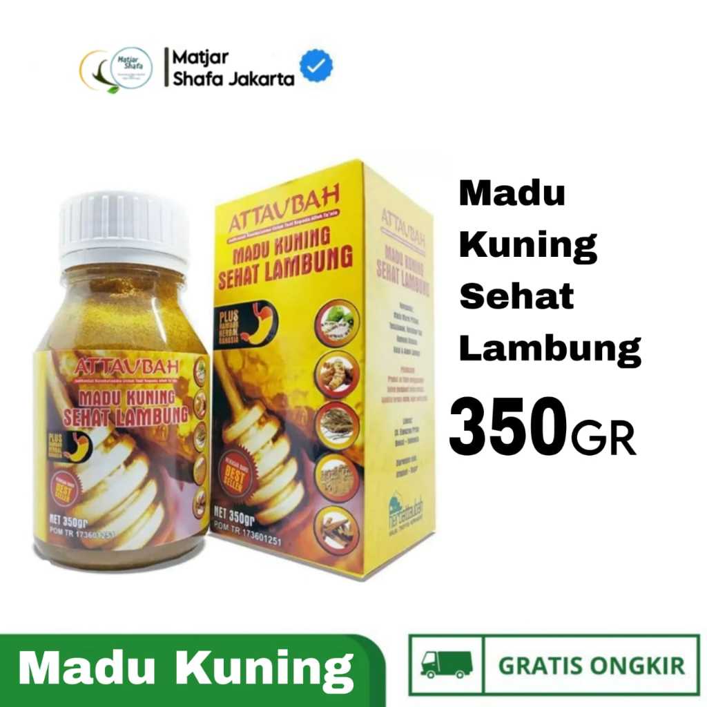 Jual Madu Kuning Sehat Lambung Attaubah 350 Gr I Untuk Maag I Madu ...
