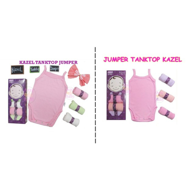 Jual JUMPER TANKTOP KAZEL ukuran 0-6 tahun ISI 6 PCS | Shopee Indonesia