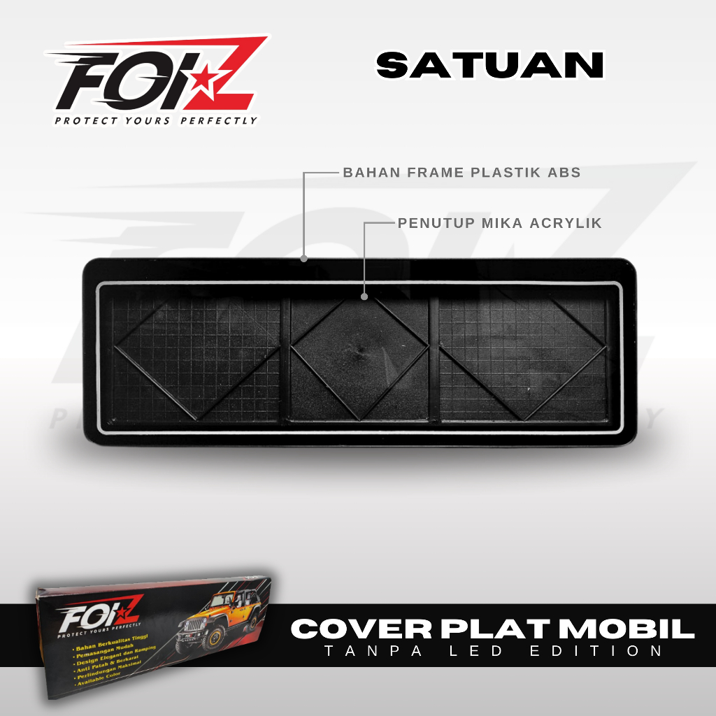 Jual OV Dudukan Cover Plat Nomor Mobil ACRYLIC Plat Mobil AKRILIK MIKA ...