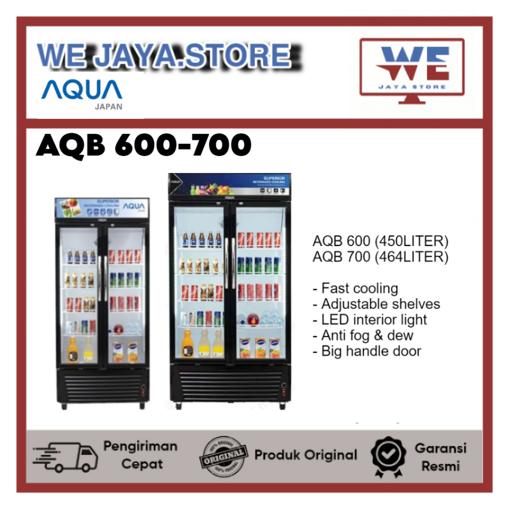Jual SHOWCASE AQUA AQB 600/AQB700 LEMARI DISPLAY PENDINGIN SHOWCASE ...