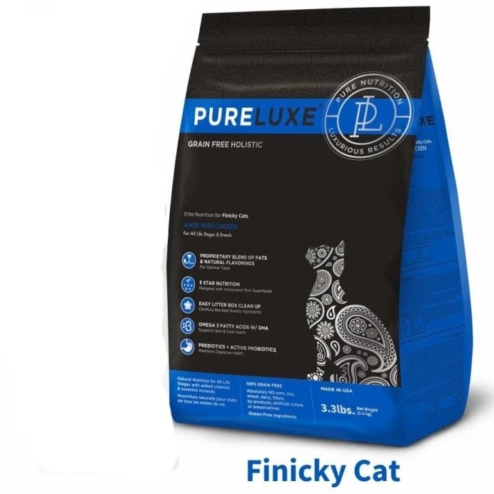 Jual PURELUXE Elite nutrition for finicky cat MADE WITH CHICKEN 400g &1 ...