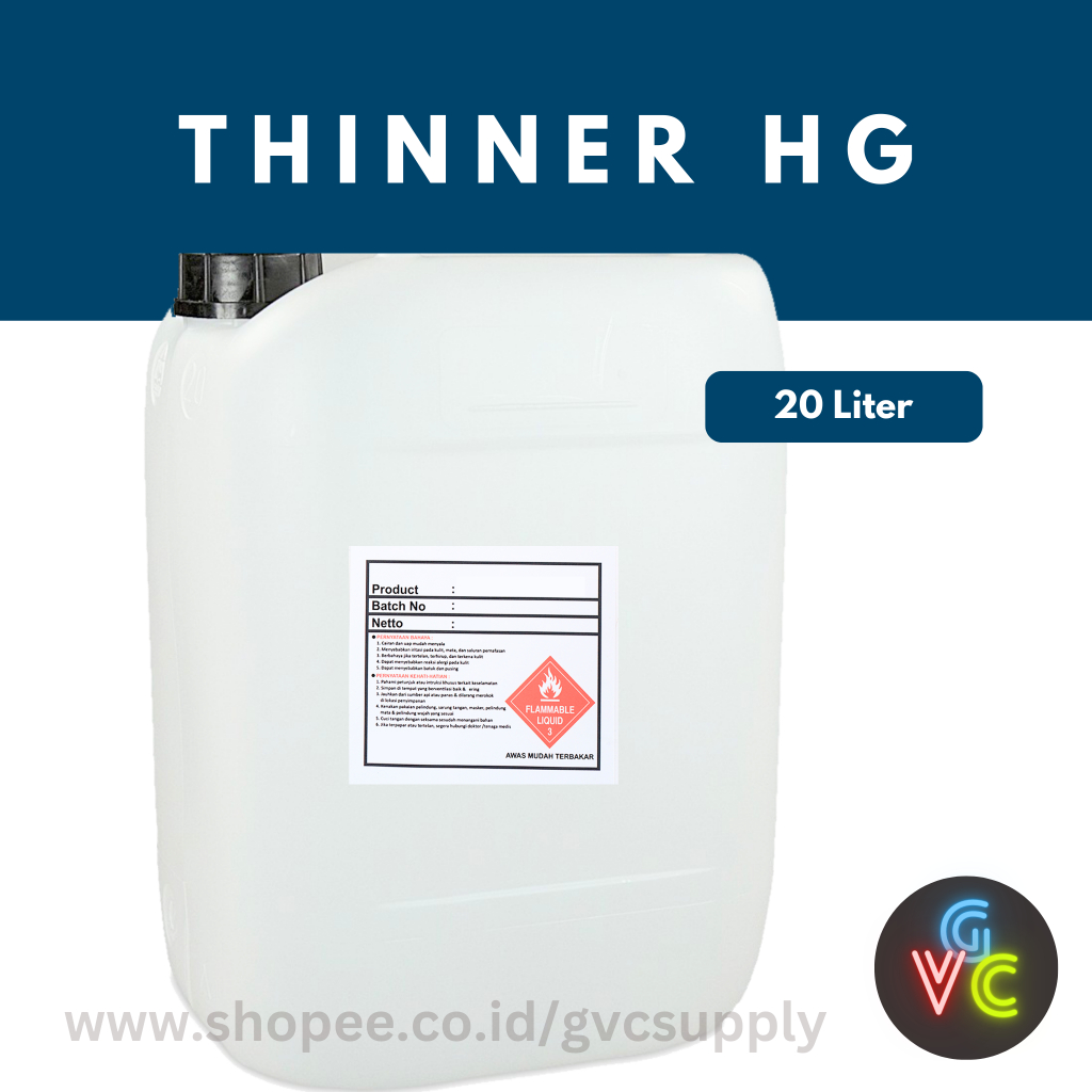 Jual Thinner High Gloss (HG) 20 Liter - GVCSupply | Shopee Indonesia