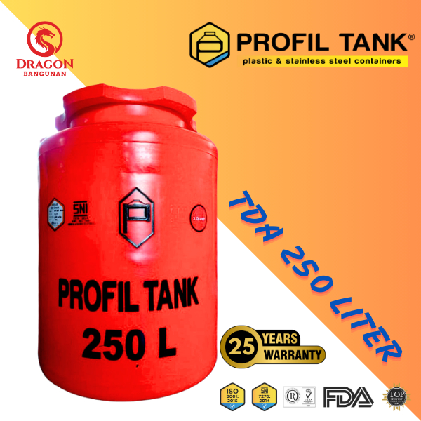 Jual Tangki Air Profil Tank TDA 250 Liter - Toren Air Plastik Profil ...
