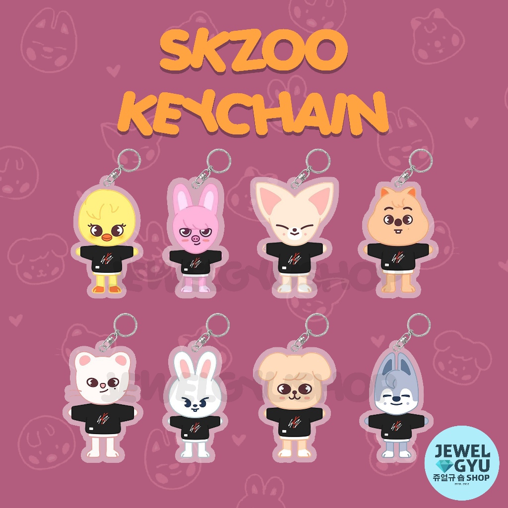 Jual Stray Kids SKZOO Keychain / Gantungan kunci Felix Changbin IN Han ...