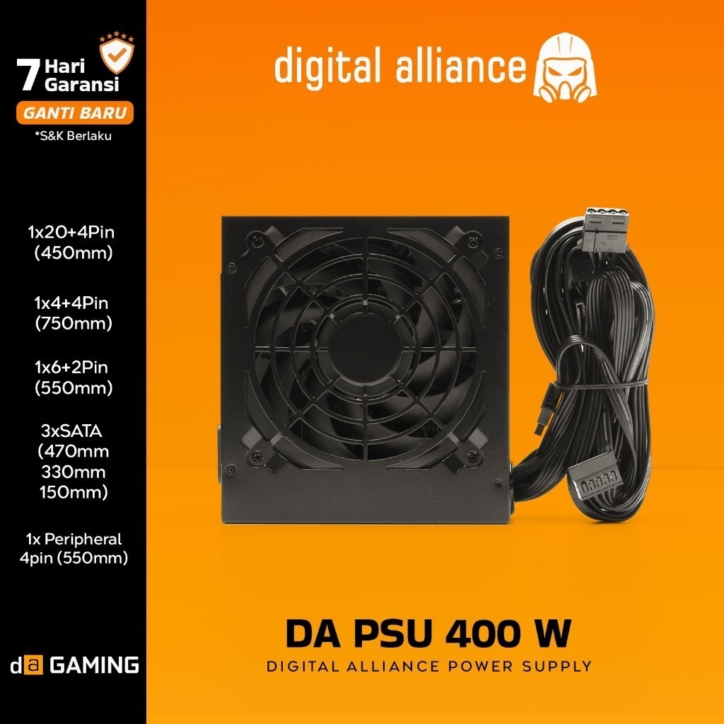 Jual PSU Digital Alliance 400W Non Modular Power Supply Komputer CPU ...