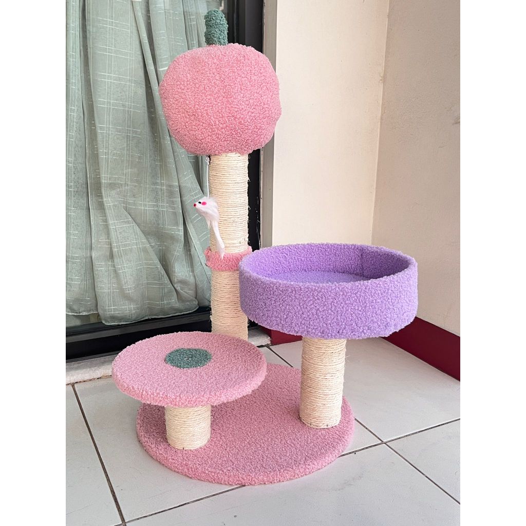 Jual Cat Tree Cat House Rumah kucing Kandang Kucing Cat Condo Garukan ...