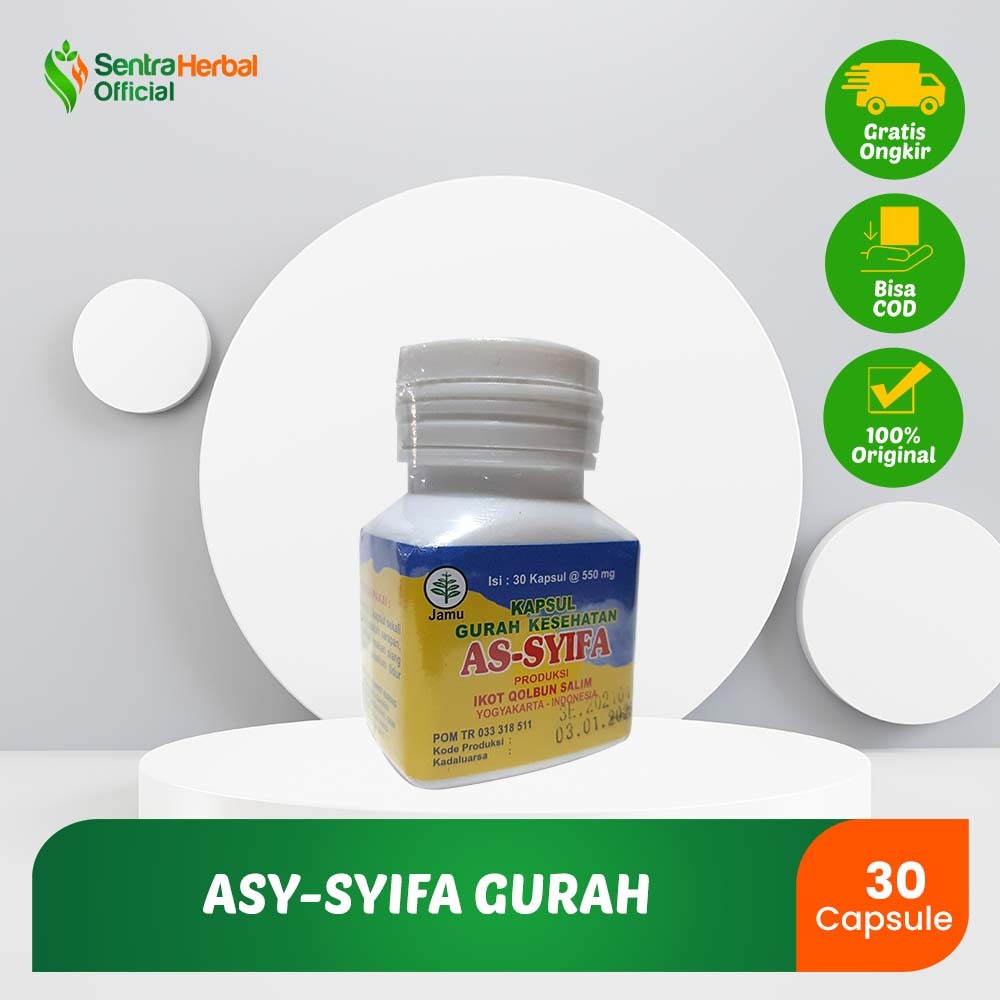 Jual As-Syifa Gurah | Kapsul Gurah Kesehatan Pernafasan Sinusitis | Isi 30 Kapsul | Shopee Indonesia
