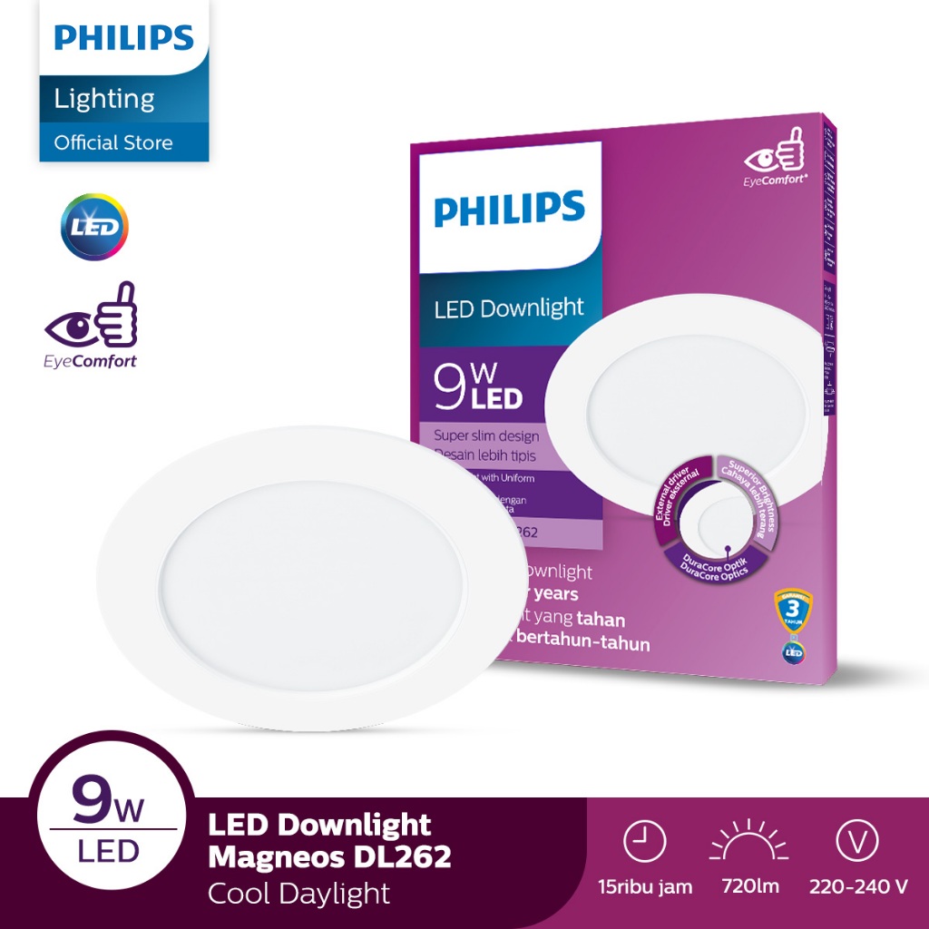 Jual Philips Magneos LED Downlight DL262 9W 6500K | Shopee Indonesia