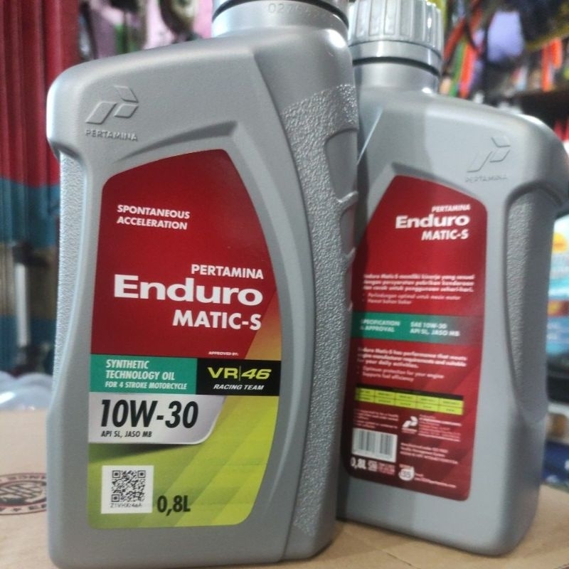 Jual OLI ENDURO MATIC S 10W/30 0.8L OLI MESIN ENDURO MATIC S 800ML ORIGINAL 100% | Shopee Indonesia