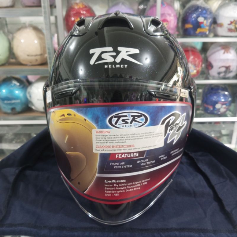 Jual Helm TSR Ram 4 Glass Black Original | Shopee Indonesia