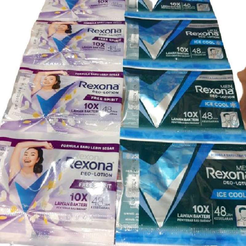 Jual Rexona Deo Lotion Sachet Saset Men Woman Deodoan Cewek Cowok Ice ...