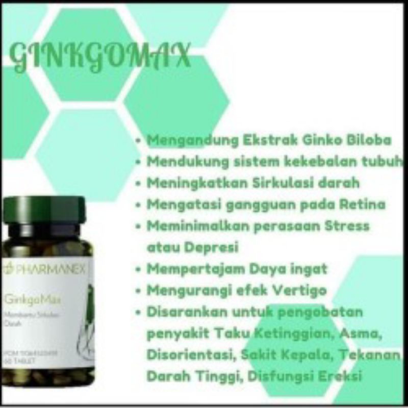 Jual ginkgo max pharmanex - nu skin gingo max 60 butir | Shopee Indonesia