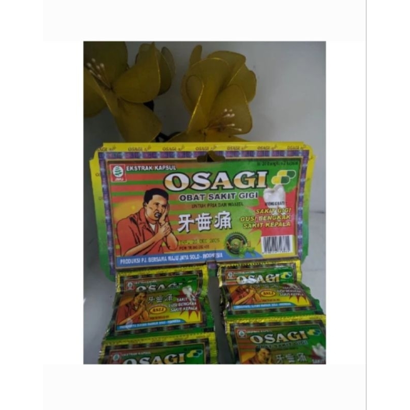 Jual kapsul OSAGI obat sakit gigi gusi bengkak sakit kepala isi 20 ...