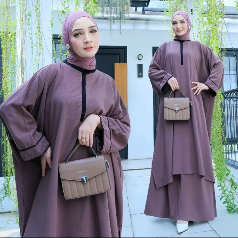 Jual One set rok abaya melayu / One set tunik melayu | Shopee Indonesia