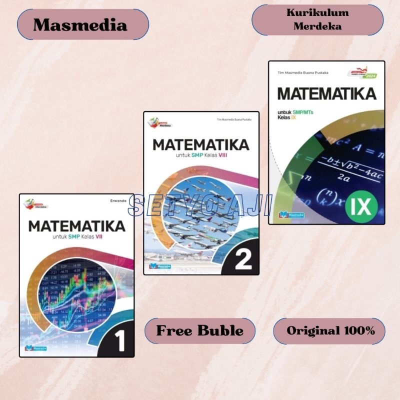 Jual Matematika SMP Kelas 7 8 9 Kurikulum Merdeka Penerbit Masmedia | Shopee Indonesia