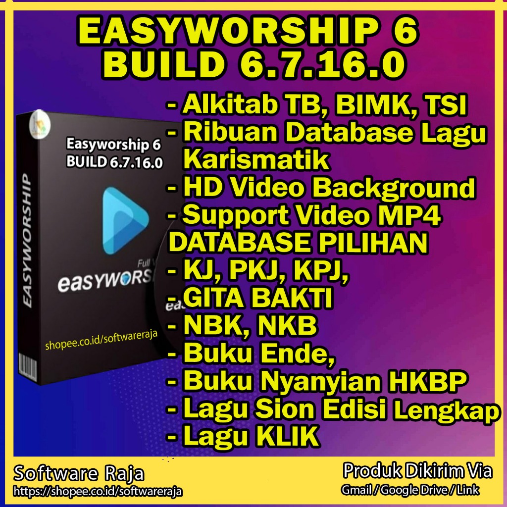 Jual Easyworship 6 Update 2024 Software Gereja Easy Worship_6 Terbaru ...