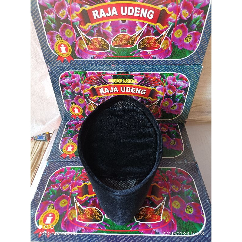 Jual songkok hitam Raja udeng | Shopee Indonesia