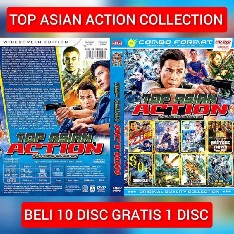Jual KASET KOLEKSI CAMPURAN 8 FILM ACTION ASIA TERBARU-KASET FILM TOP ...