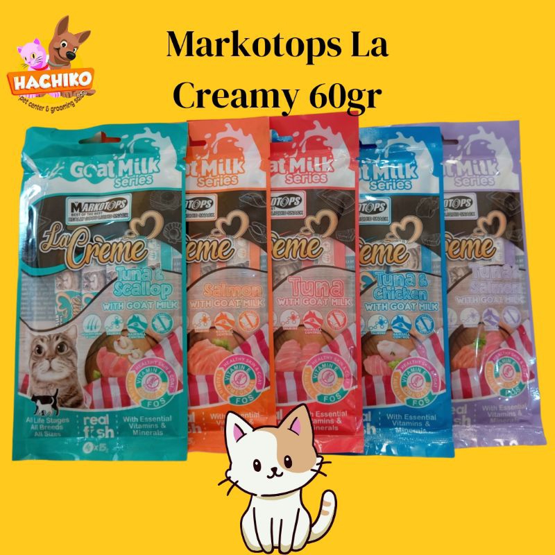 Jual Markotops La Creme 60gr/Snack Creamy/Snack Kucing/Markotop La ...