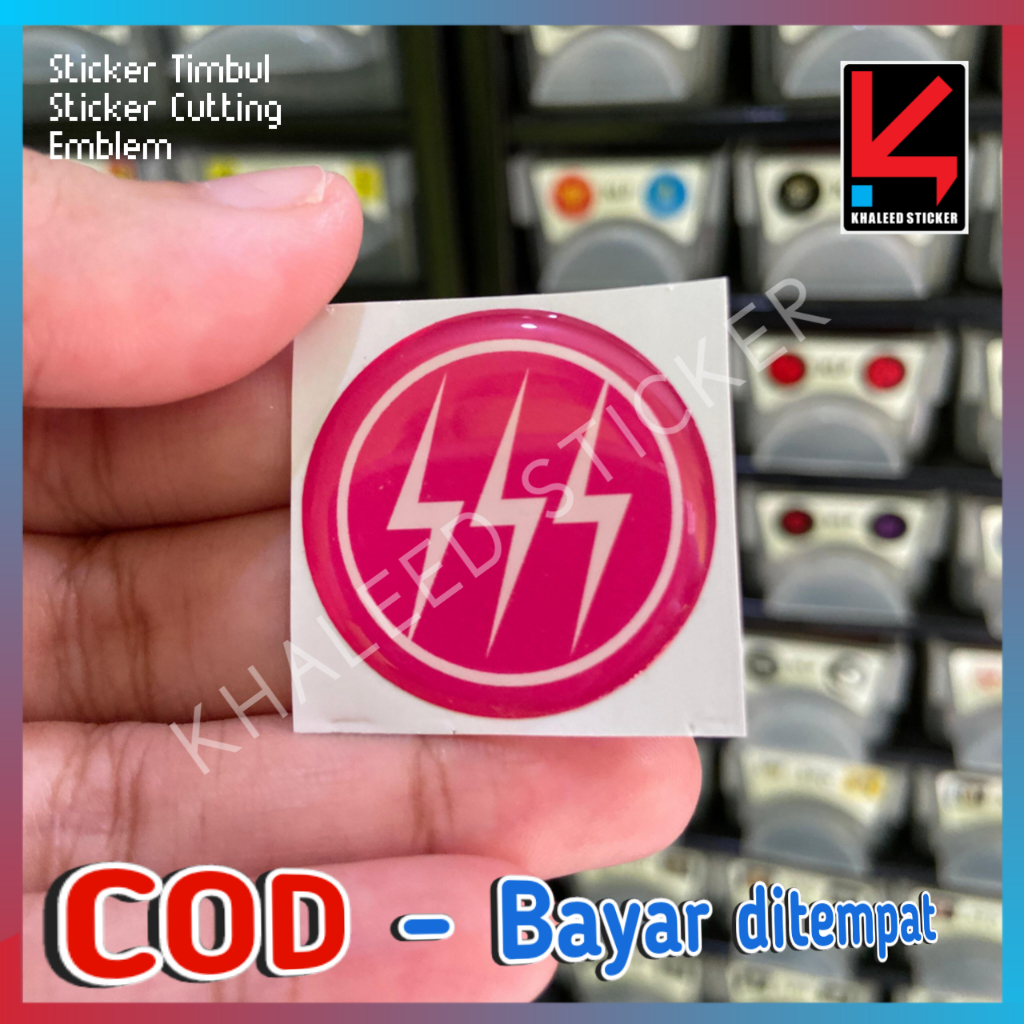 Jual STIKER EMBLEM KALIPER REM LOGO SSS PINK MAGENTA STICKER MOTOR ...