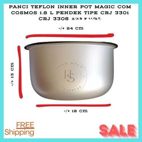 Jual PANCI TEFLON INNER POT MAGIC COM COSMOS 1.8 L PENDEK TIPE CRJ 3301 ...