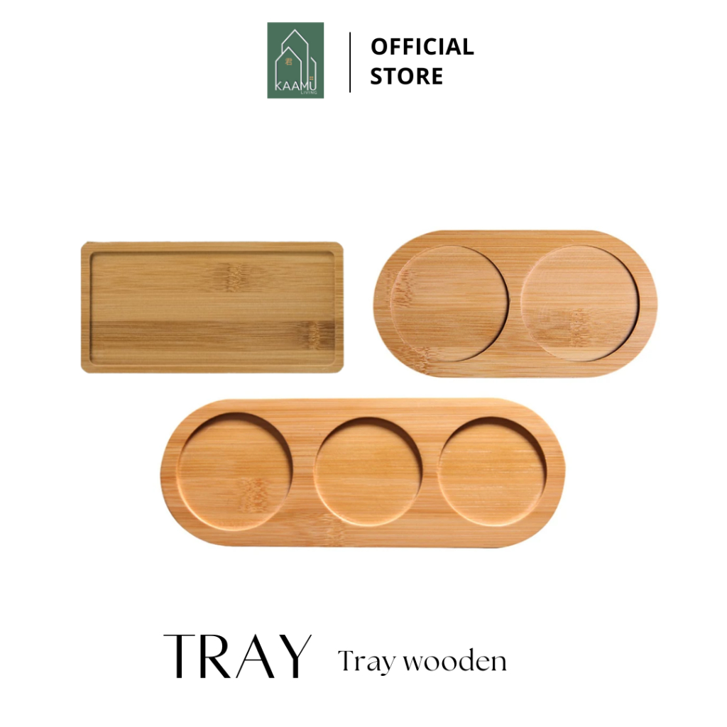 Jual [ kaamu living ] Tray / Nampan / Tatakan Bambu untuk Tempat Botol ...