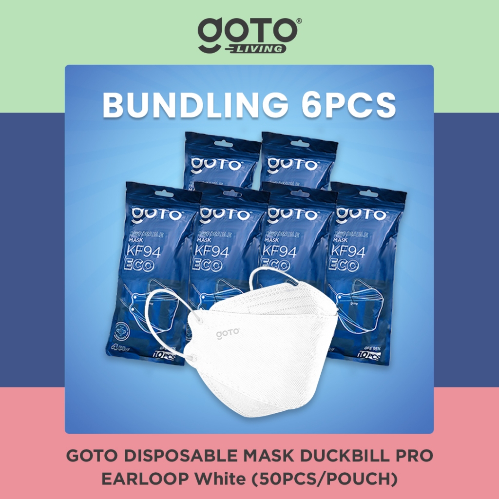 Jual Goto Eco Masker KF94 Earloop Face Mask Kesehatan KF94 4Ply Warna ...