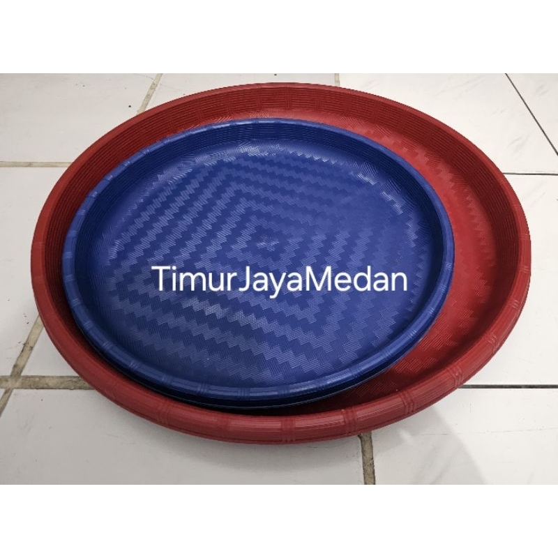 Jual Tampa/ Tampi/ Talam / Nampan bulat plastik motif anyaman Besar dan ...