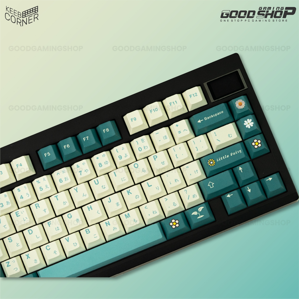 Jual KC Haku White Green Hiragana Cherry Profile 119 Keys - Keycap Set ...