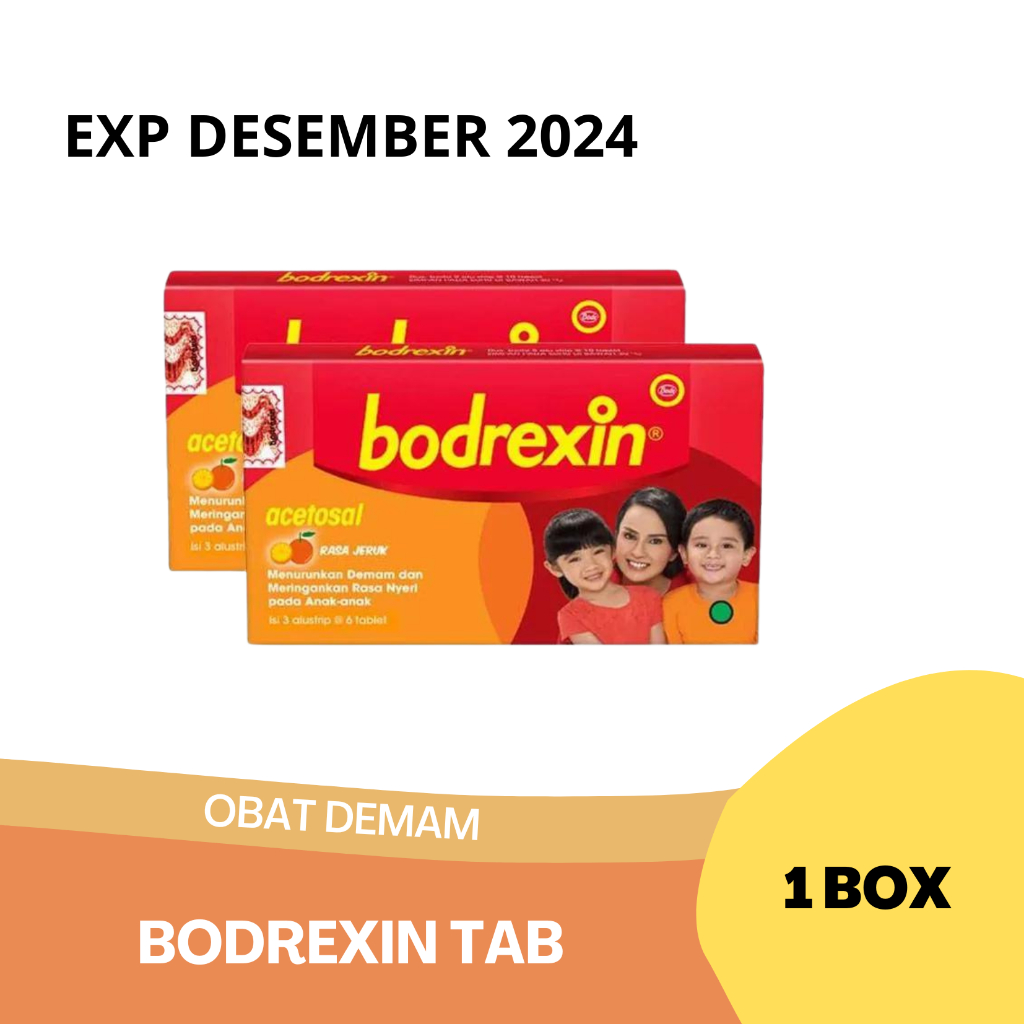 Jual Bodrexin tab demam isi 4 strip | Shopee Indonesia