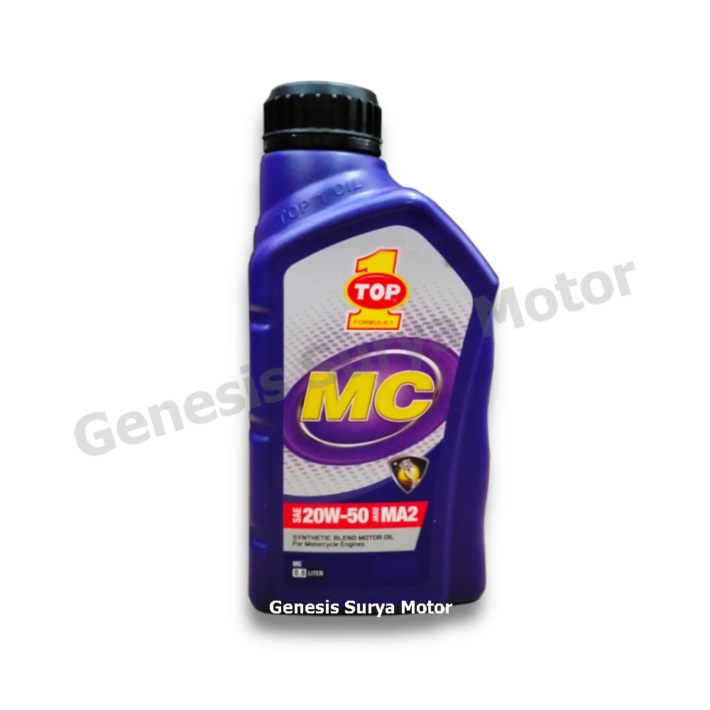 Jual Oli Top1 MC Ultra Botol Ungu 20W50 0,8LT | Shopee Indonesia
