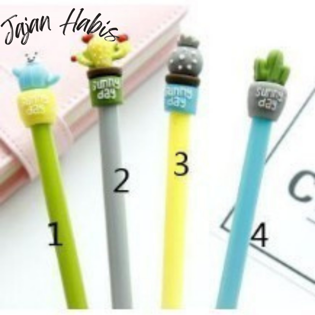 Jual JABIS Pena Karakter Kaktus Pulpen Cactus Karakter Lucu Warna Warni ...