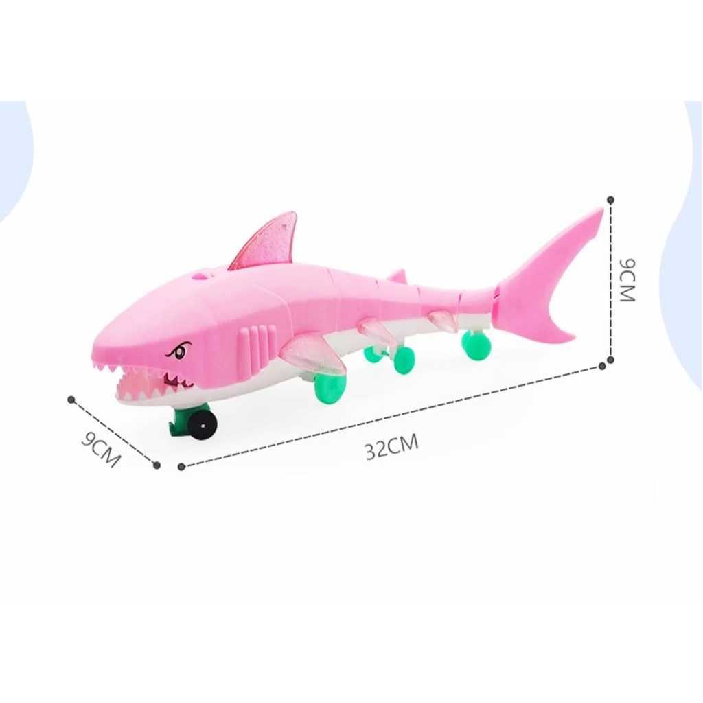 Jual Mainan Hiu Baby Shark Bisa Jalan Ada Musik Baby Shark dan Lampu ...
