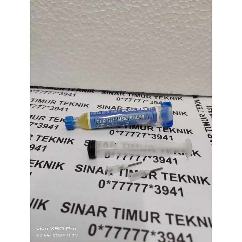 Jual BGA FLUX PASTE KOOCU 422S 1M / FLUX K-422S-1M KOOCU ORIGINAL ...
