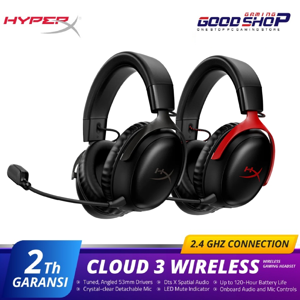 Jual Hyperx Cloud 3 Wireless / Cloud III Wireless - Gaming Headset ...