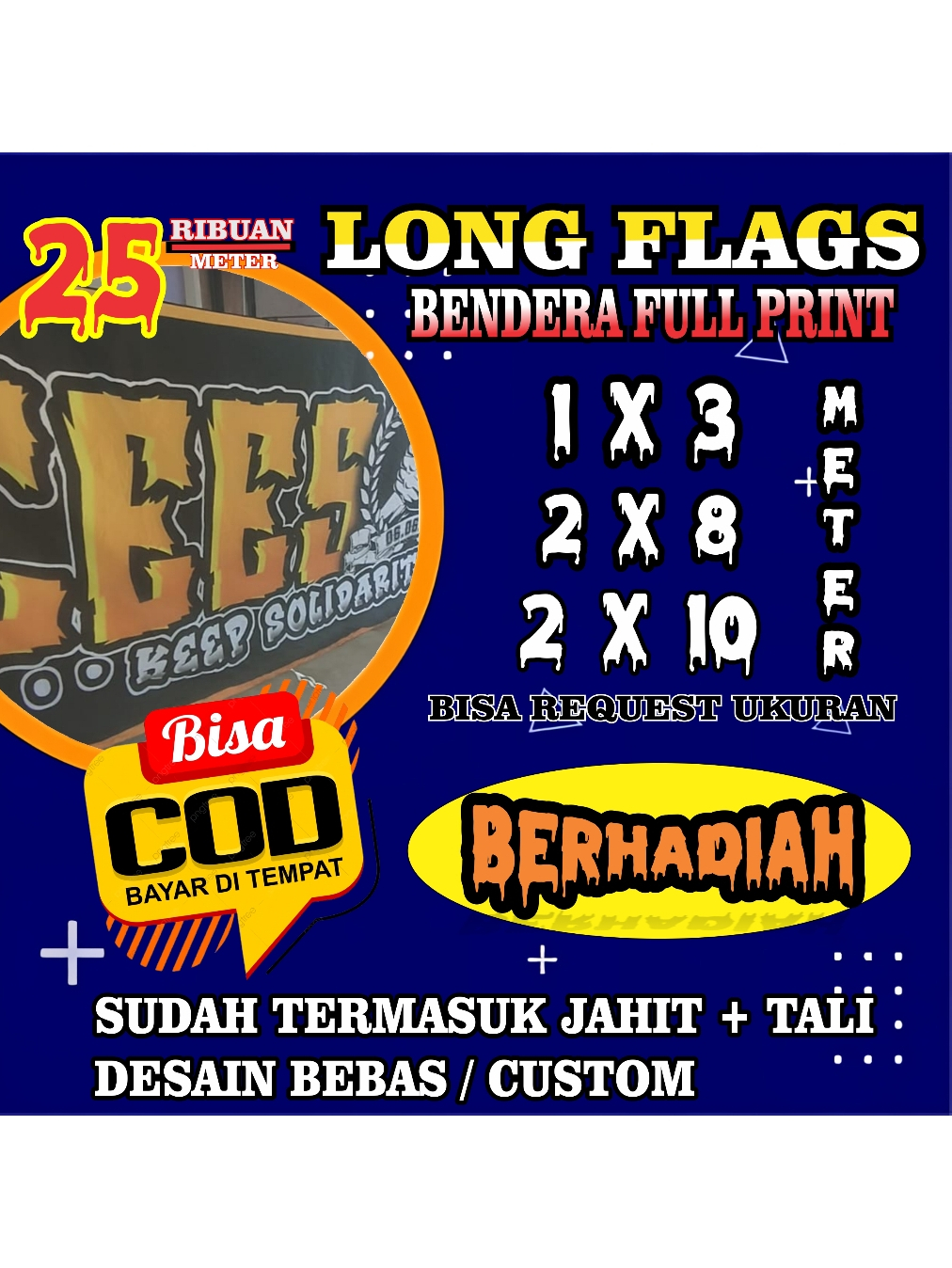 Jual BENDERA LONG FLAGS | Shopee Indonesia