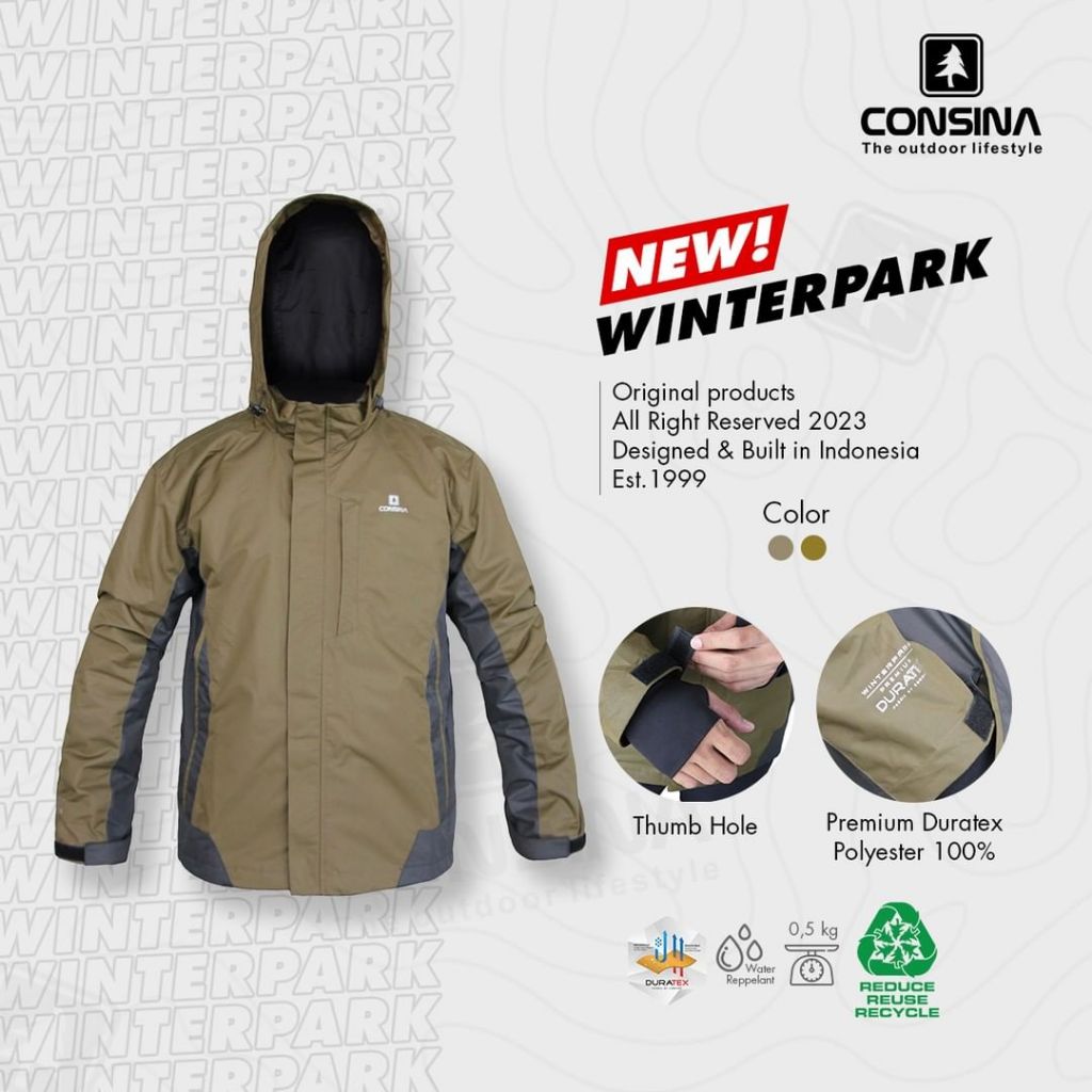 Jual Jaket Gunung Consina Winterpark Jaket Outdoor Waterproof Windproof ...