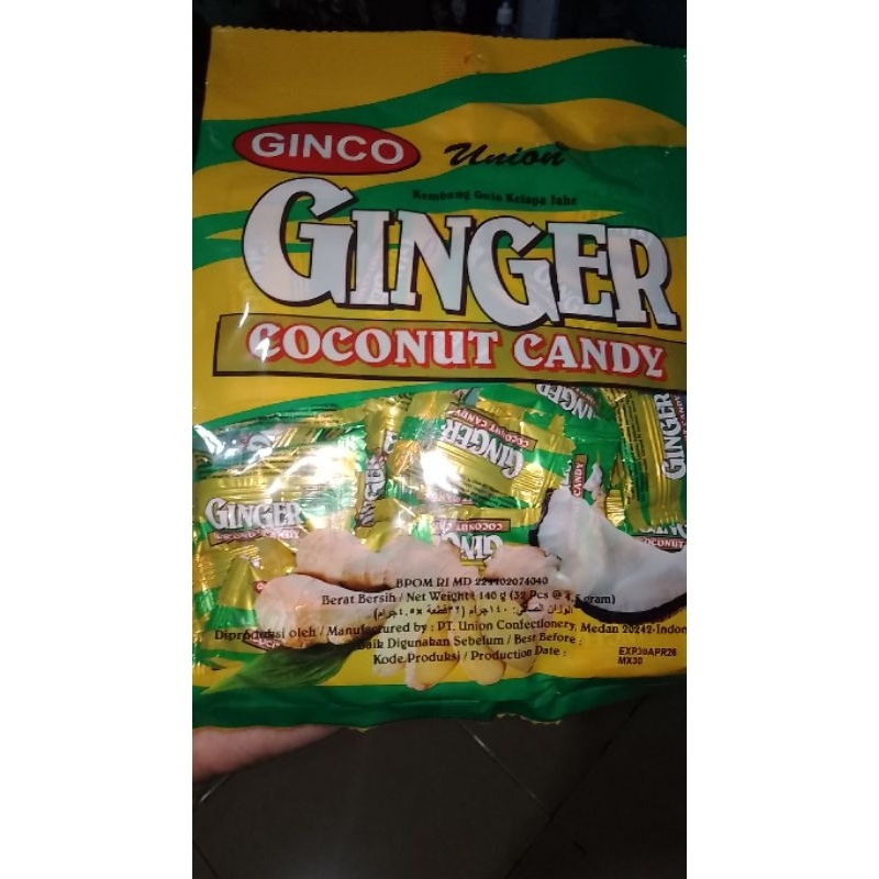 Jual permen union ginger coconut candy (ginco) | Shopee Indonesia