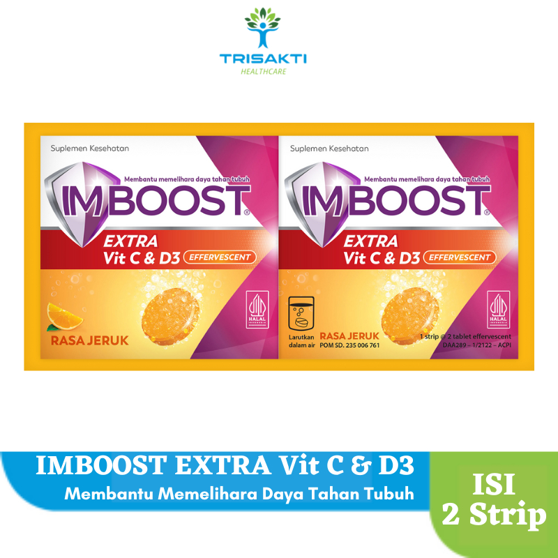 Jual Imboost Effervescent with Extra Vit C & D3 2 Tablet - Suplemen ...