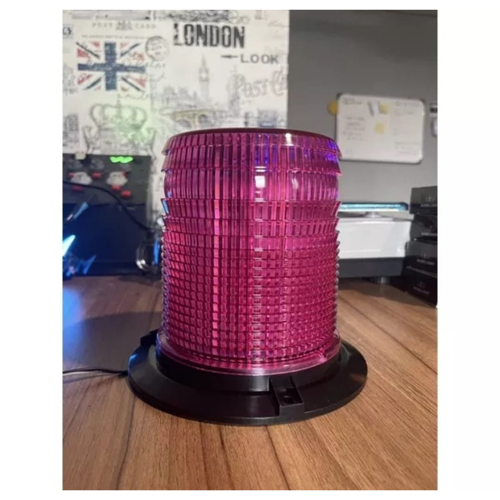 Jual Lampu Rotari Truck Michiba - Warna Pink 12-24Volt Ukuran 17Cm ...