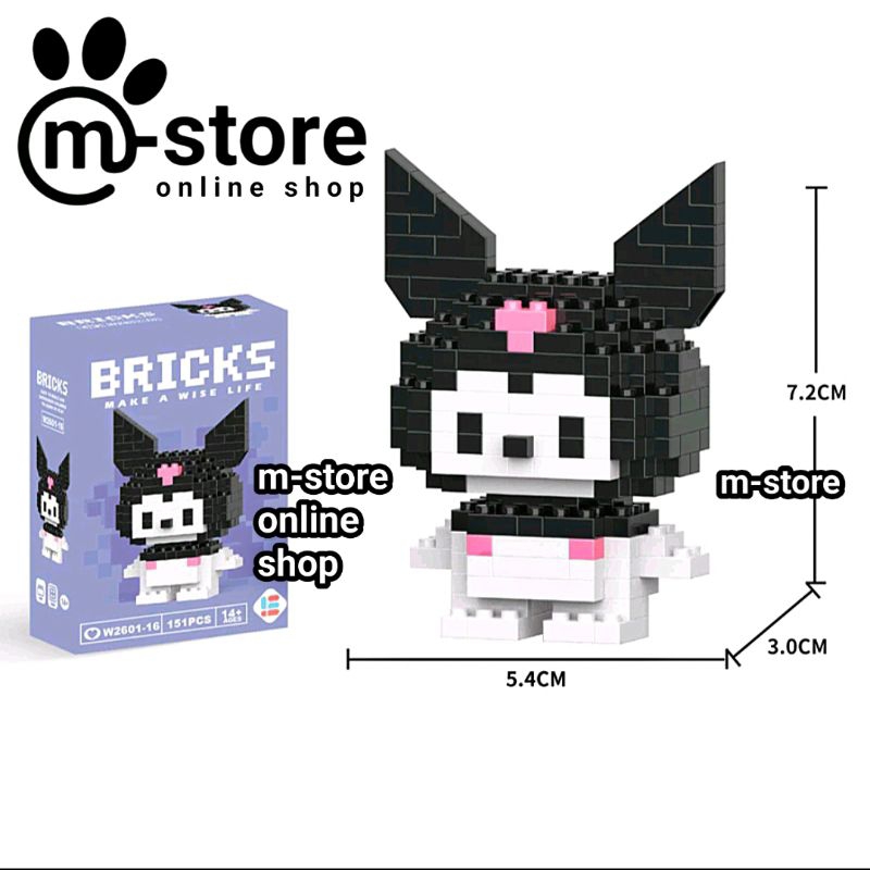 Jual mini brick kuromi building blocks | Shopee Indonesia
